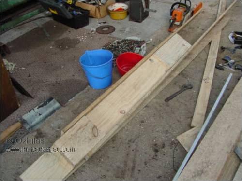 TheBackShed.com - Chainsaw cut windmill blades.